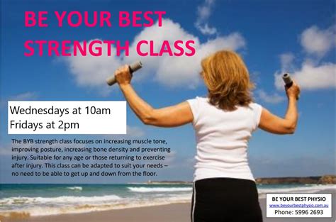 Be Your Best Strength Class Be Your Best Physio