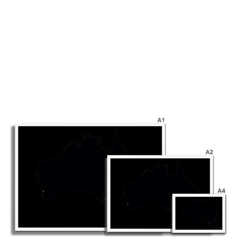 Population Density Heatmap Of Australia Framed Print Grasshopper