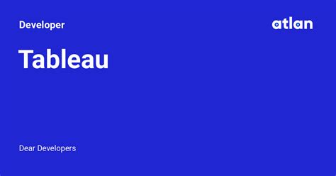 Tableau Developer