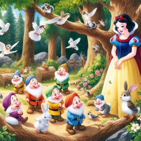 Fotografie Snow White Tattoos Illustration