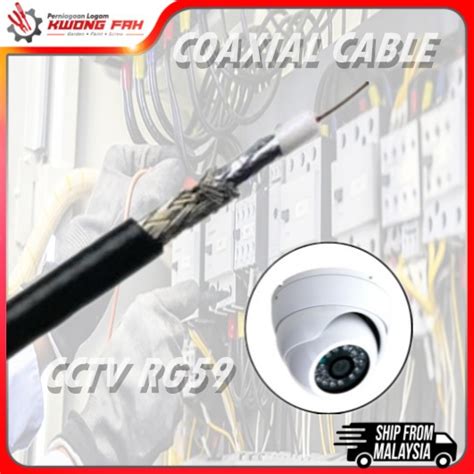 Coaxial Cable Rg 59 Wire Rg59 Cctv Meter Shopee Malaysia