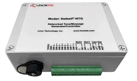 LINORTEK Netbell NTG Network Multi Tone Generator PA System Controller User Manual