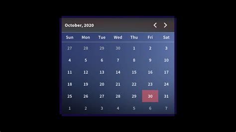 Date Picker Pro Calendar For Unity