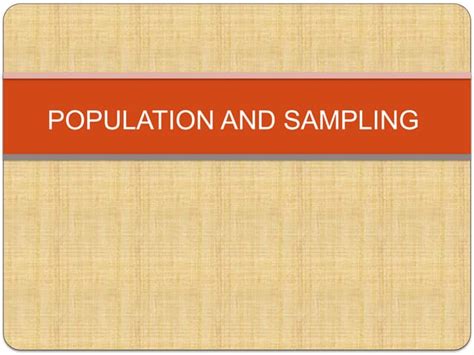 Population Vs Sample Pptxpopulation Vs Sample Pptx