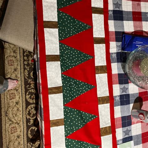 Christmas Tree Lane Table Runner Pattern Pdf Version Cuddle Cat