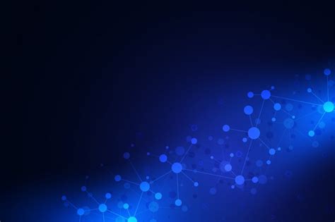 Premium Vector Abstract Geometric Texture With Molecular Structures And Neural Network