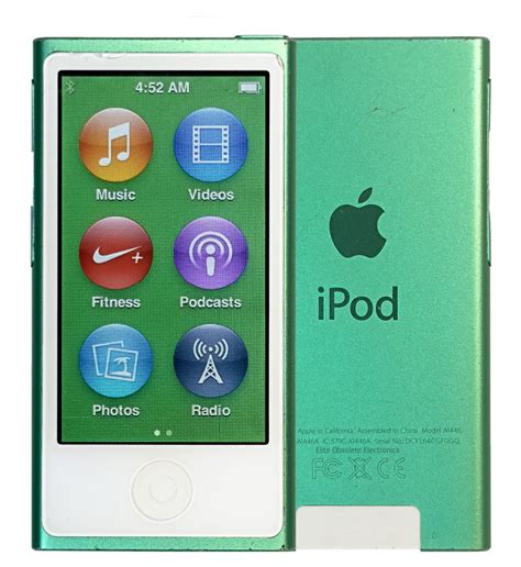 Refurbished Apple Ipod Nano 7th Generation 16gb Green Md478ll A A1446 Elite Obsolete Electronics