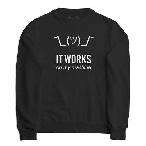 Blusa Moletom Engraçada Programador It Works On My Machine Shopee Brasil