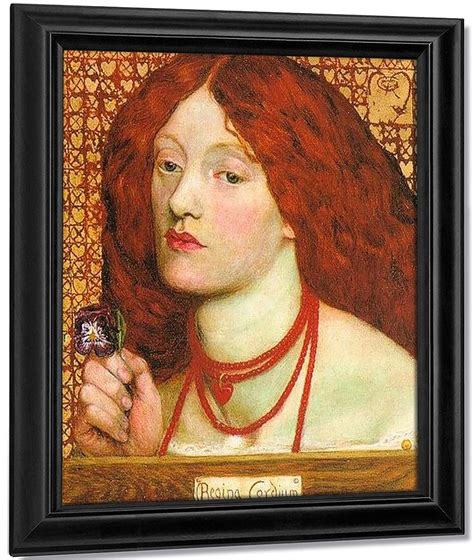 Regina Cordium By Dante Gabriel Rossetti Reproduction From Cutler Miles