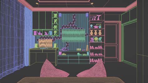 Bedroom Boys Gaming Blender Fbx Obj 3d Model Cgtrader