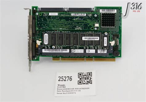 25276 American Megatrends Pcb Scsi Raid Controller Pci E Card