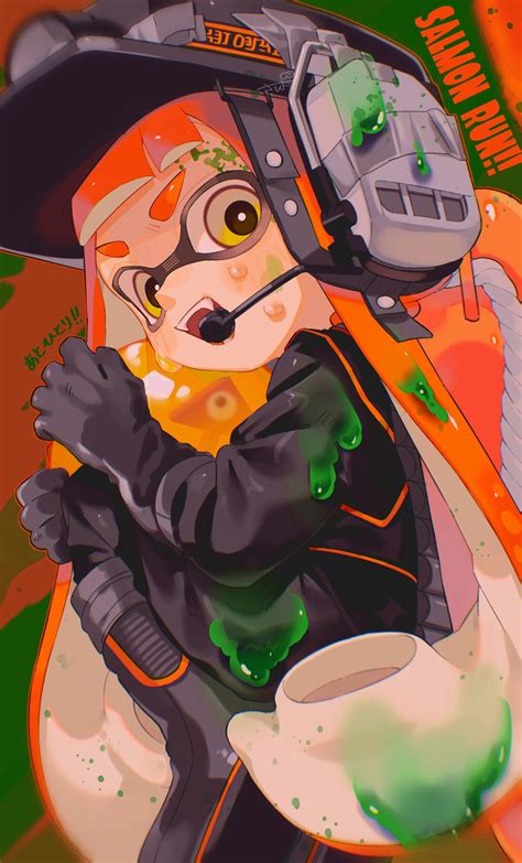 Inkling Player Character And Inkling Girl Splatoon And 1 More Drawn