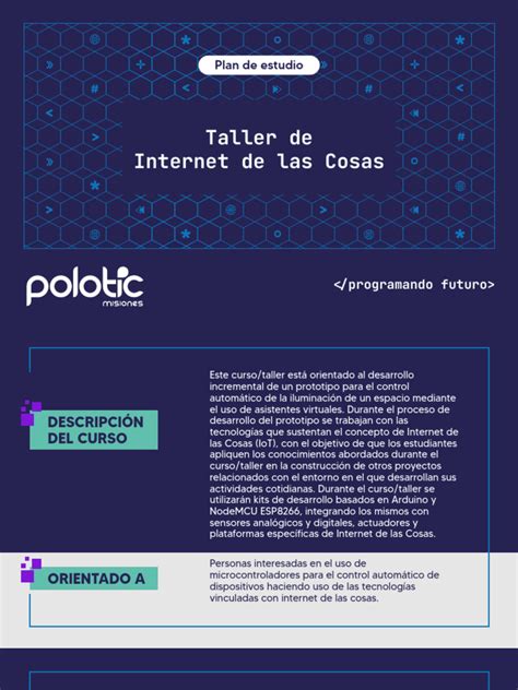 p e taller de internet de las cosas pdf internet de las cosas