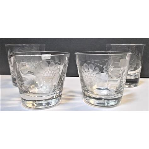 Cornflower Crystal Glasses 10 Total 5 Of Each Set See Images