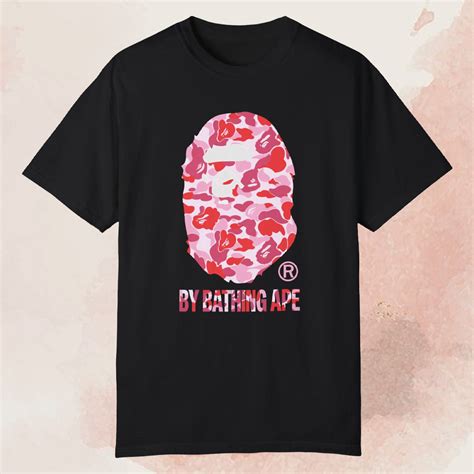 Bape By Bathing Ape Pink Camo T Shirt Tokopyramid