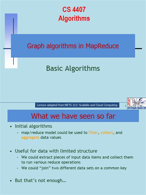 L4 Graphalgorithms V4 Pdf Map Reduce Vertex Graph Theory