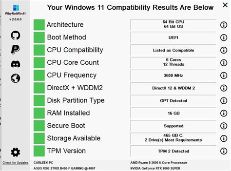 Attempting To Run PC Health Checker To See If System Can Upgrade To Get Message Your