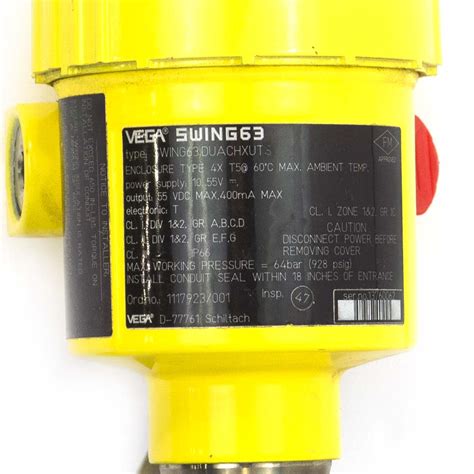 Vega Swing 63 Vibrating Level Switch High Purity Equipment