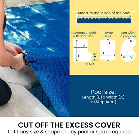 Hydroactive Quadcell Swimming Pool Cover 500 Micron 12m X 64m Smooth