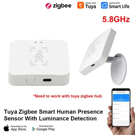 Tuya Zigbee Detector De Presencia Humana Dispositivo Con Sensor De Movimiento Pir Sensor De