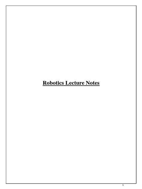 robotics pdf pdf rotation kinematics