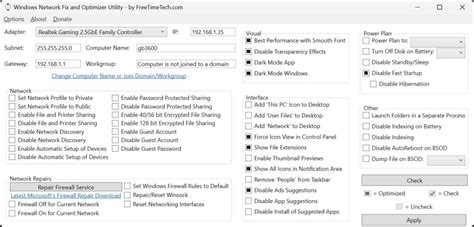 Optimizer Windows 10