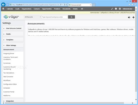 Vtiger CRM Download Softpedia