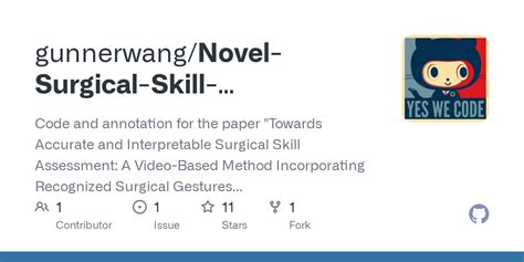 Github Gunnerwang Novel Surgical Skill Assessment Code And Annotation For The Paper Towards