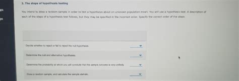 [solved] 3 The Steps Of Hypothesis Testing P5 You Intend To Draw A Random Course Hero