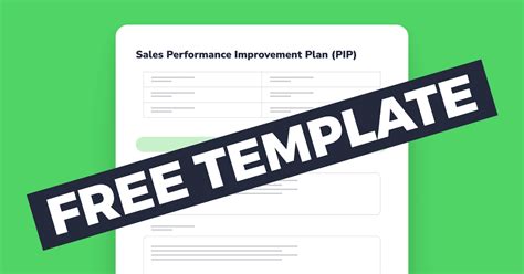 How To Create A Sales Performance Improvement Plan In 7 Steps [ Free Template] Livespace Crm