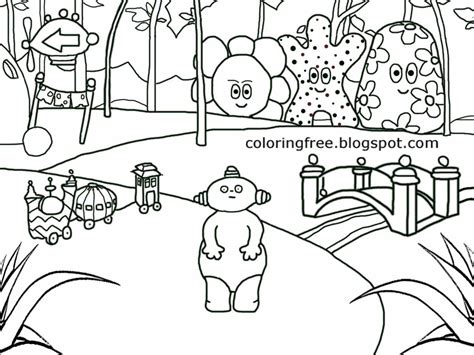 In The Night Garden Makka Pakka Free Colouring Pages