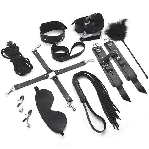 Набір Bdsm Art Of Sex Set Leather 10 предметів чорний натуральна шкіра So7138 купити в Набір Bdsm Art Of Sex Set Leather 10 предметів чорний натуральна шкіра So7138 купити в