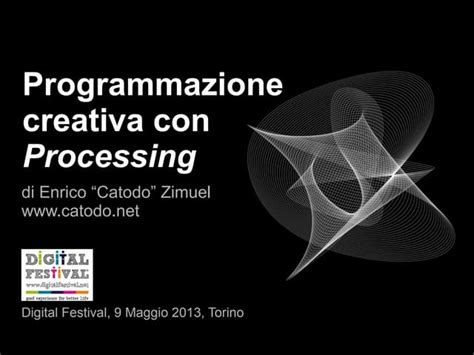 enrico zimuel programmazione creativa con processing digital for