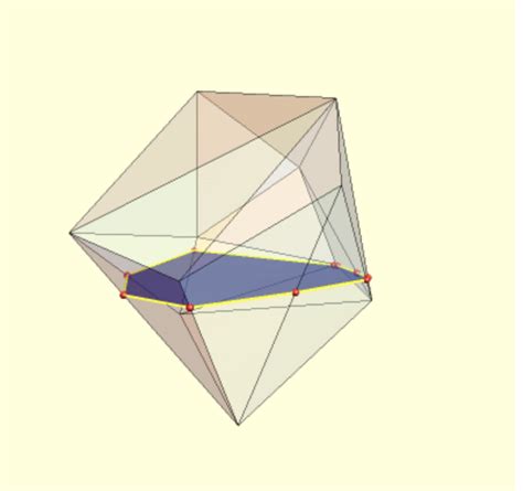 geometry intersection of n dim polyhedral complex with n 1