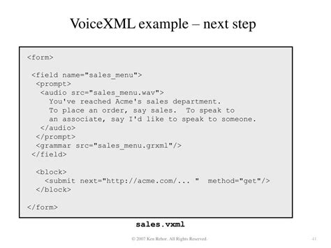 ppt introduction to voicexml and voice web architecture powerpoint