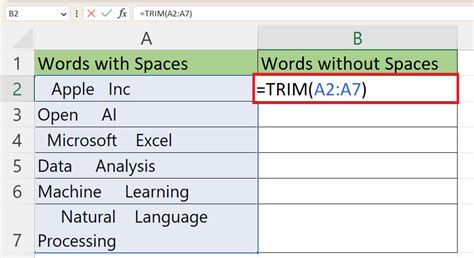 How To Remove Spaces Between Words In Microsoft Excel Spreadcheaters