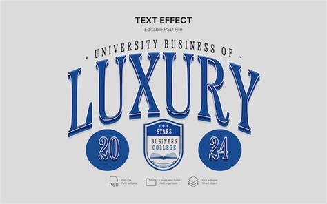 Premium Psd Class Of 2024 Text Effect