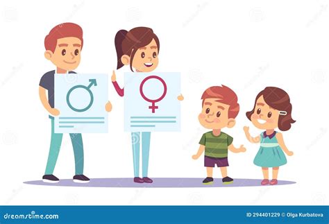 Padres Enseñando Educación Sexual A Sus Hijos Madre Y Padre Sostienen