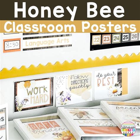 Bee Classroom Rules Posters Bee Classroom Decor Classroom Rules And Expectations Bulletin Board