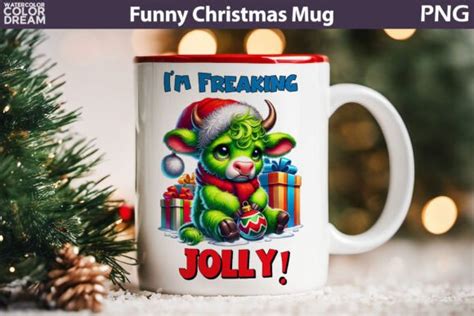 Grumpy Christmas Mug Graphic By Watercolorcolordream · Creative Fabrica