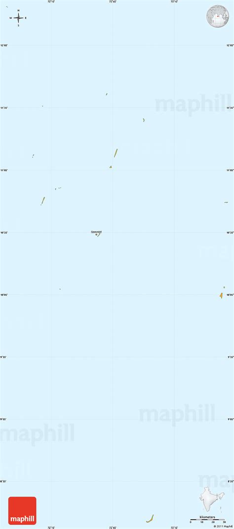 Political Simple Map Of Lakshadweep