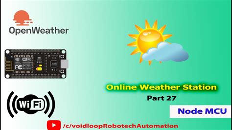 27 online weather station with node mcu esp8266 lcd20x4 youtube