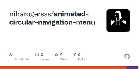 Github Niharogersssanimated Circular Navigation Menu