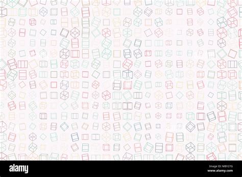 Modern Geometrical Square Rectangle Background Pattern Abstract 3d Perspective View Style Of