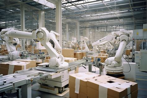 Premium Ai Image Efficient Automated Package Sorting Process In Modern Warehouse With Advanced