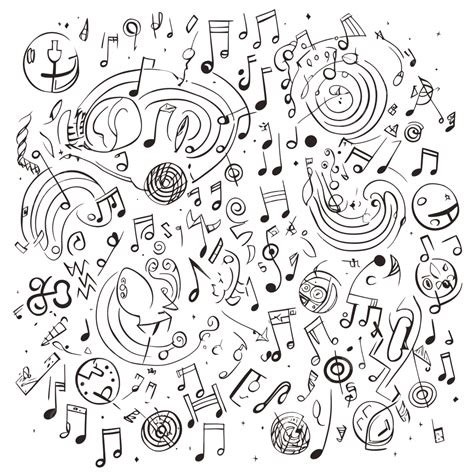 음악 노트와 낙서 벡터 낙서 개요 스케치 드로잉 음악 노트 그리기 음악 노트 개요 음악 노트 스케치 Png 일러스트 및 벡터 에 대한 무료 다운로드 Pngtree