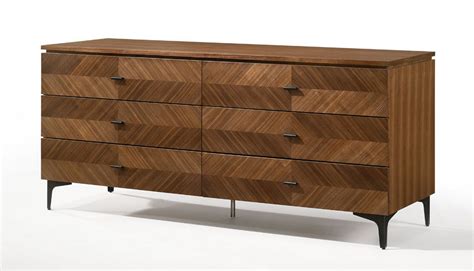 Modrest Paula Mid Century Walnut Dresser Atlas Furniture Imports