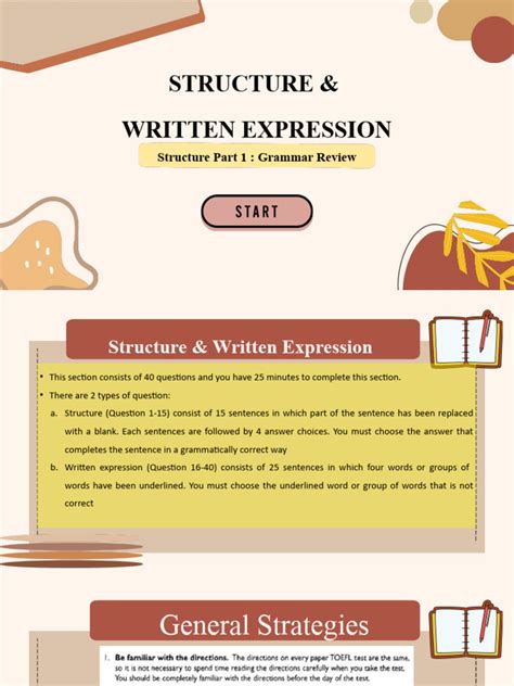 Structure And Written Expression 1 Pdf Verb Subject Grammar