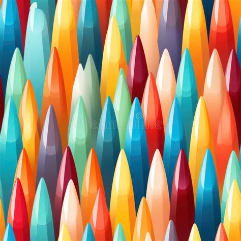 Colourful Crayon Variant In Rainbow Pattern Seamless By Ai Generated