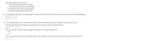 Solved A Construct A Time Series Plotwhat Type Of Pattern